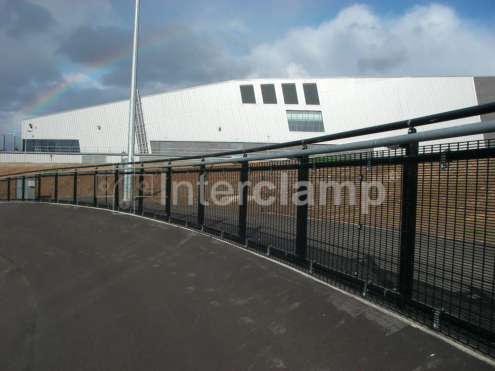 Interclamp Powder Coated Velodrome Safety Balustrades