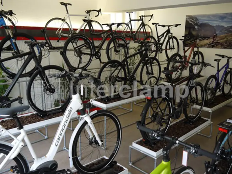 Interclamp Key Clamp Bike Racks and Display Stands