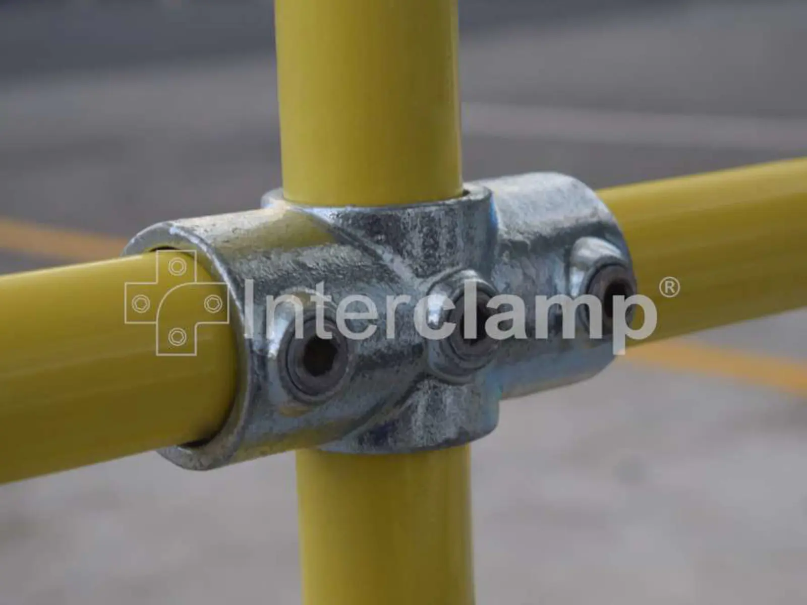 DDA Compliant Disability Handrailing in Safety Yellow
