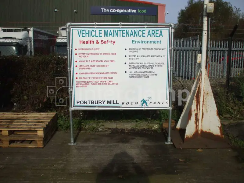 Interclamp Tube Clamp Signage and Banners